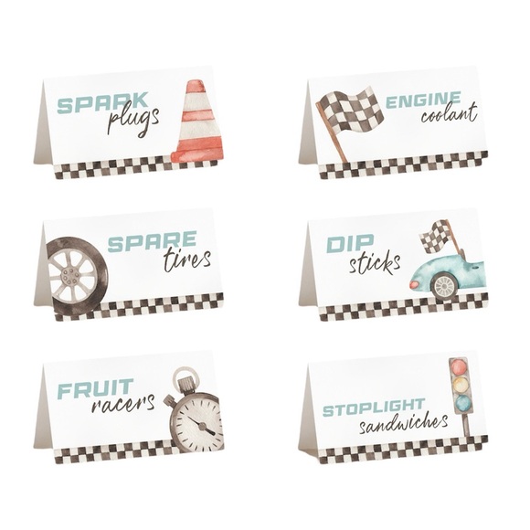 Party Supplies | Race Car Food Labels | Poshmark